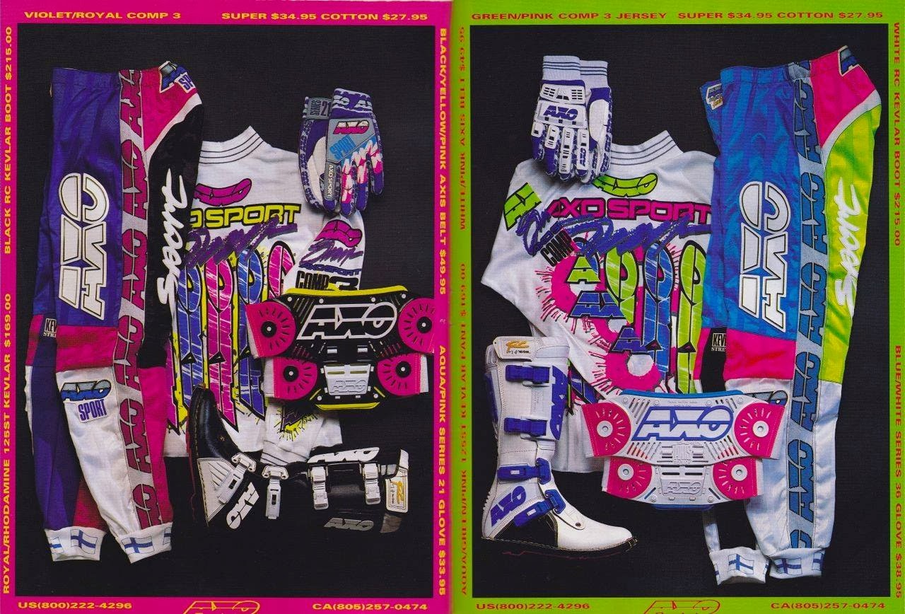 Racing Cafè: Axo Motocross Gear Throwback Ads '80s-'90s
