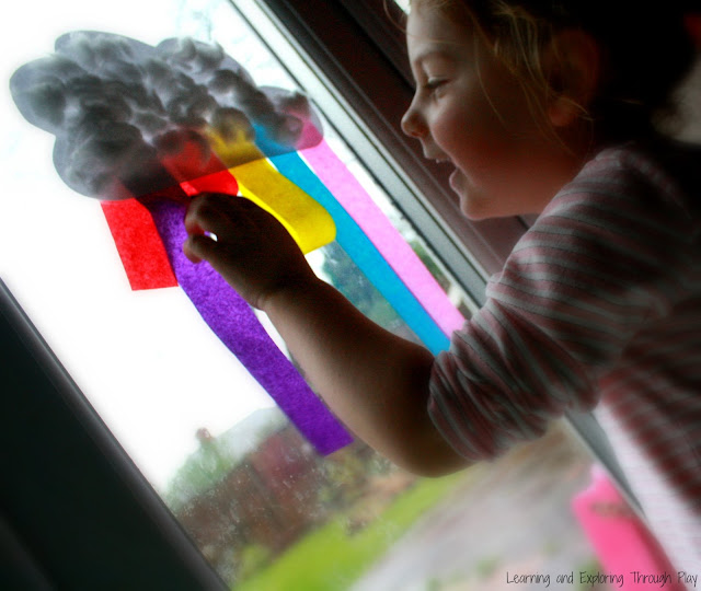 Learning and Exploring Through Play: Rainbow Streamer Craft