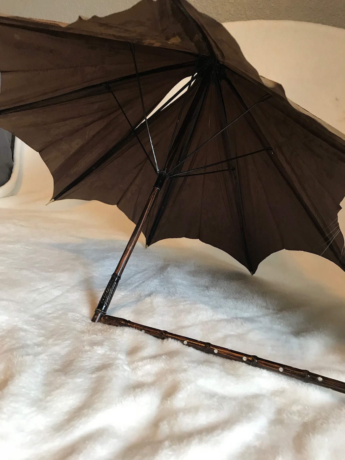 A Time in History: Two 1840's Folding Parasols and a Parasol Box