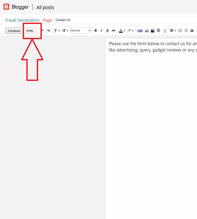 How To Add Contact Form on Contact Us Page in Blogger (Step by step ...