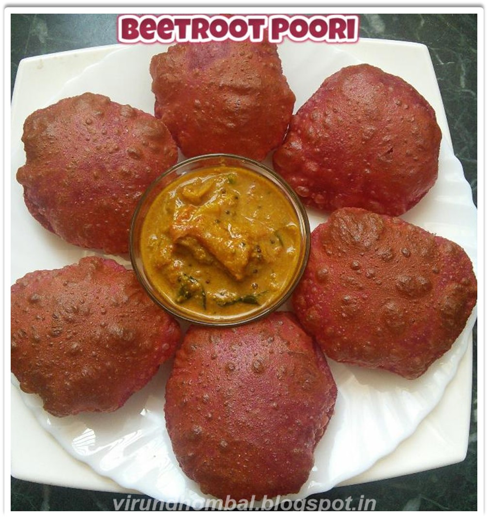 Beetroot Poori
