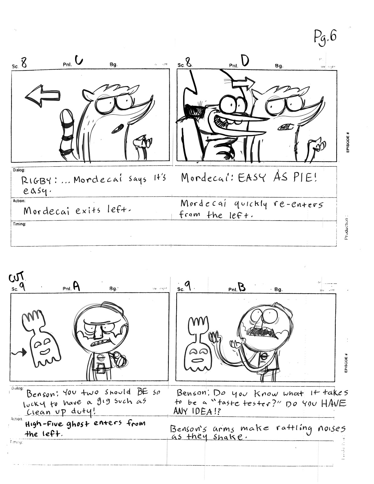 BOARDPEDDLER: Regular Show Storyboards.