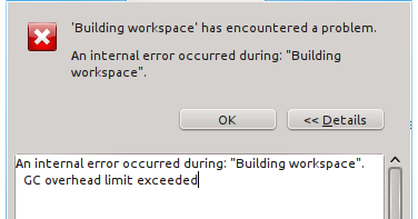 GC overhead limit exceeded in Eclipse - programandocontigo