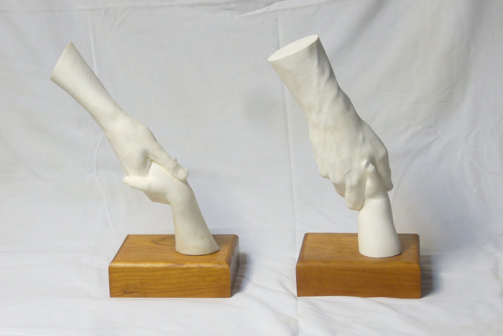 Tim Bunton Sculpture: Family hand portrait