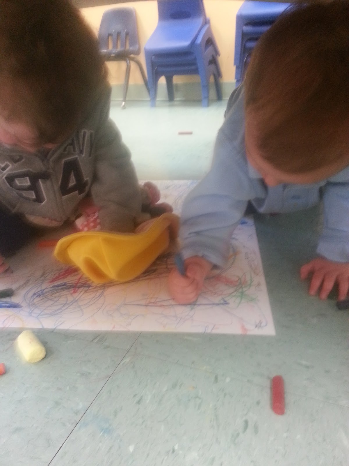 Welcome to the HH Toddler Classroom!: Drawing Under the Table