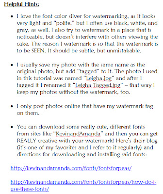 Peggy Does Cake.: Cake Tutorial: Watermark Your Cake Photos with ...