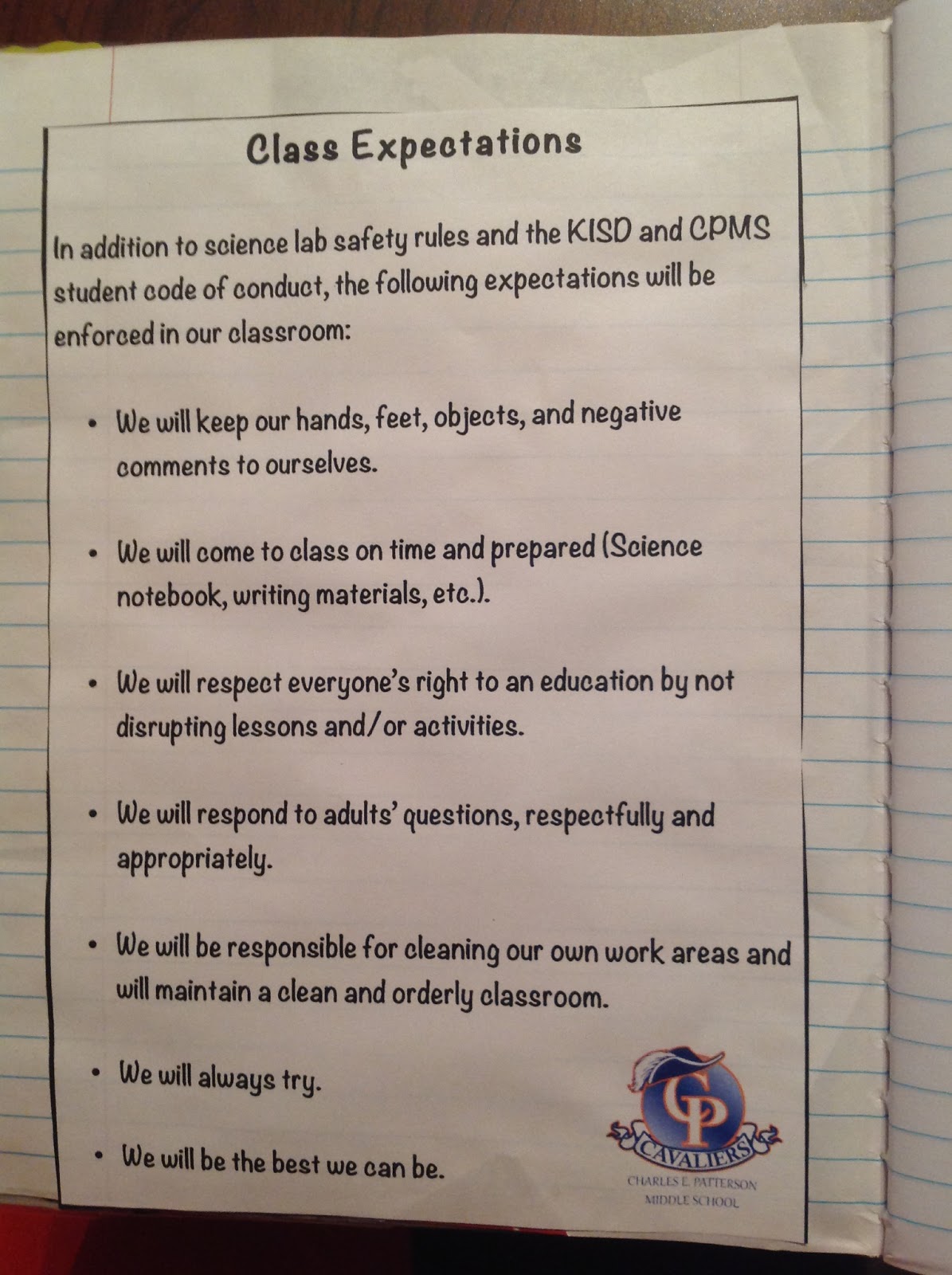 Mrs. Blackstock Teaches 8th Grade Science