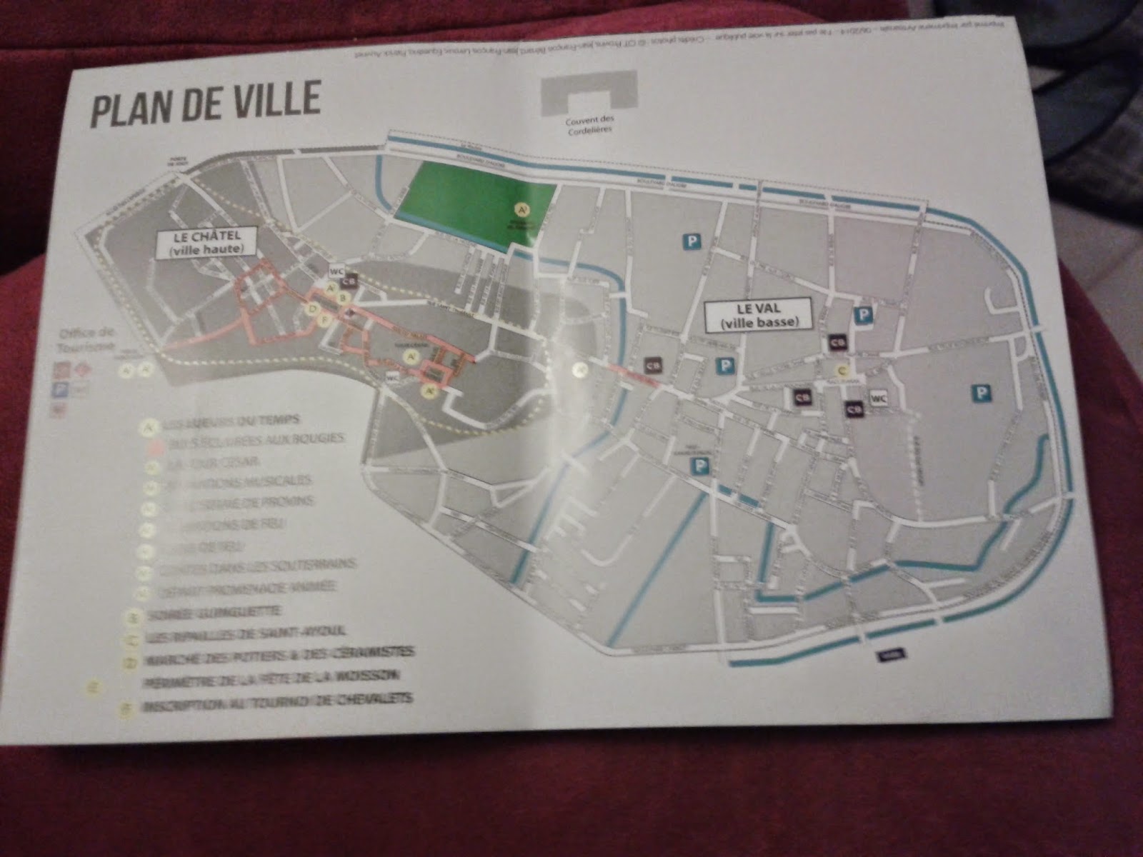 sorties en seine et marne: Plan touristique de la ville de Provins