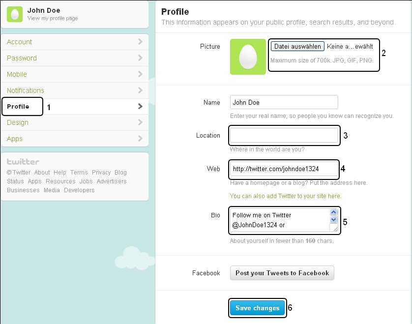 Earning Palace: How to Customize your Twitter Profile