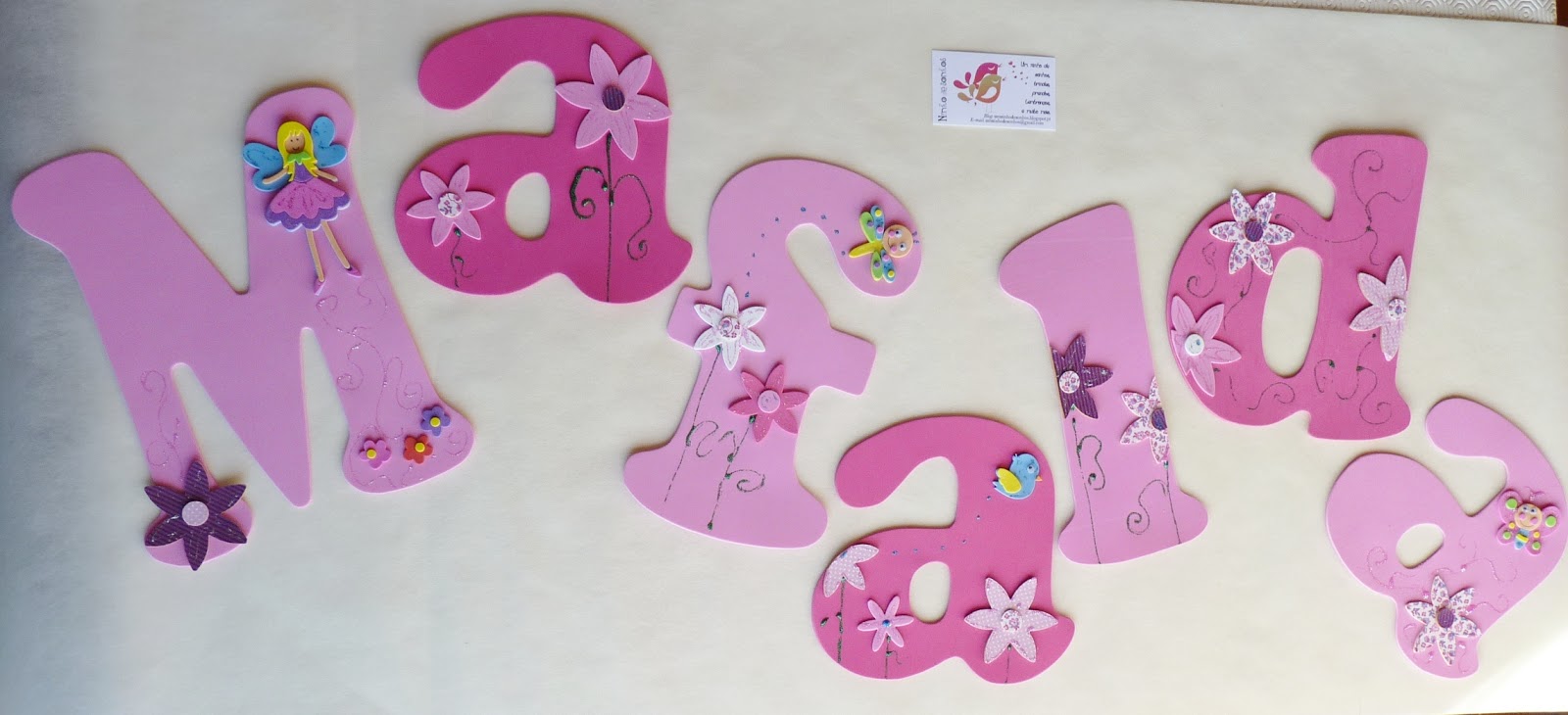 Ninho de Sonhos: Nomes em EVA