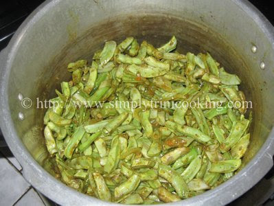 Rice and Curry Seim (Hyacinth Bean) | Simply Trini Cooking