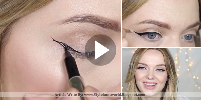 Easy Winged Eyeliner Tutorial, Step By Step - Style Hunt World