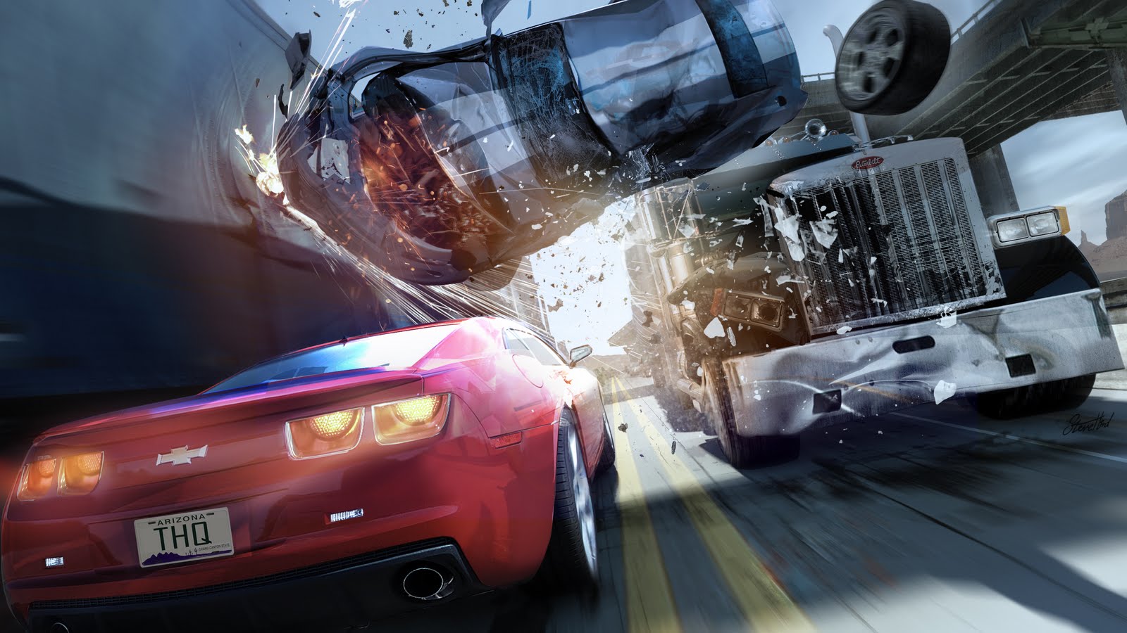 Steve Hird: Concept Art from an unpublished Racing title.