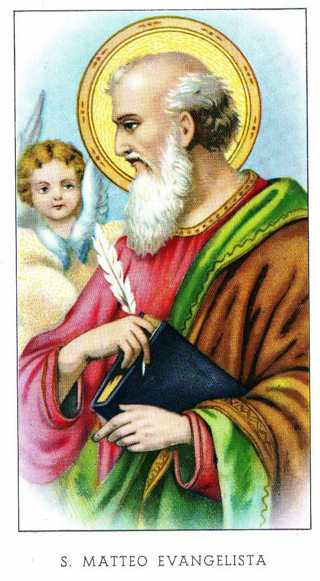 I Santini di Antonino: SAN MATTEO EVANGELISTA