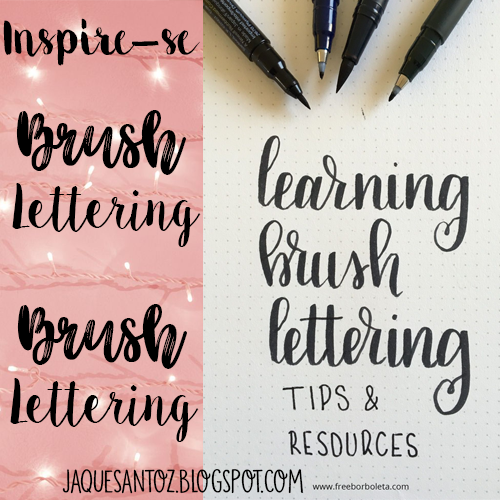 Brush Lettering - Inspire-se - Tons de Outono