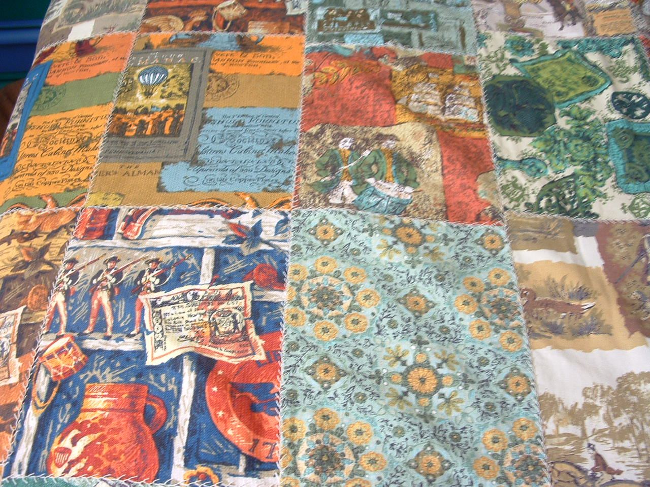 The Literate Quilter: Mid-Century American Colonial Decorating Fabrics ...