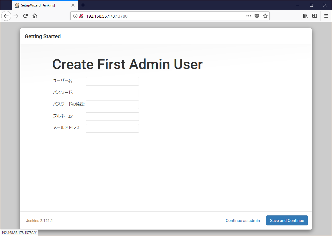 serverあれこれ: PortainerでJenkins + Blue ocean pluginのスタックを作成する