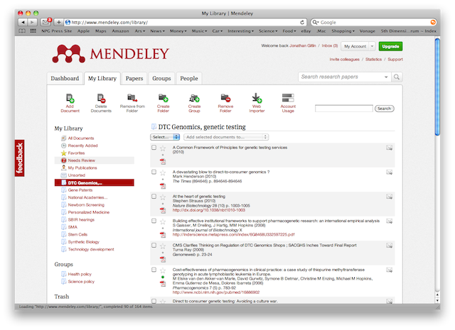 INTRODUCCIÓN A LA INFORMÁTICA - 2013: MENDELEY