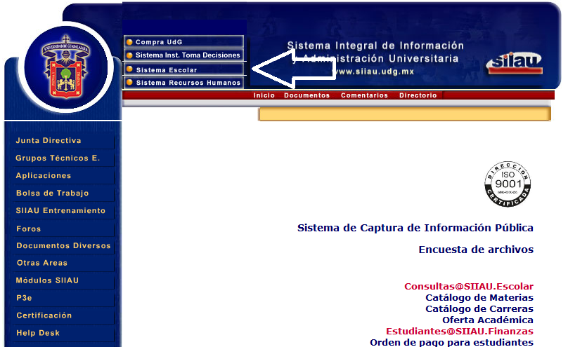 EREMSO Zapotlan del Rey: Tutorial: SIIAU