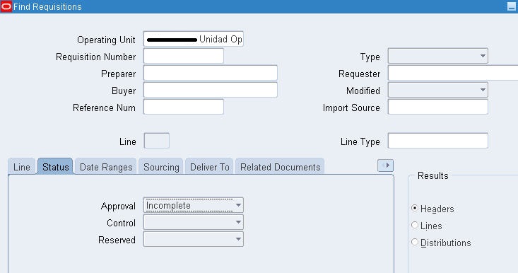 URULEANDO: ERASE REQUISITION HEADERS SUMMARY(Resumen Solicitudes ...