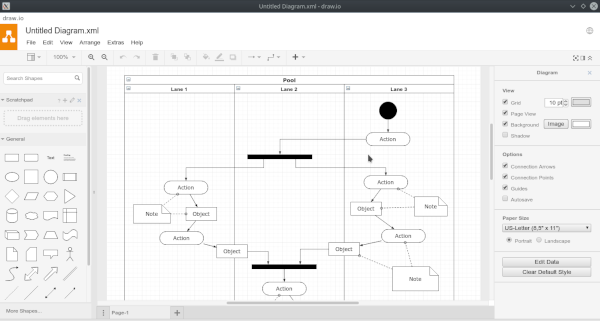 Diagramas com draw.io Desktop no seu GNU/Linux