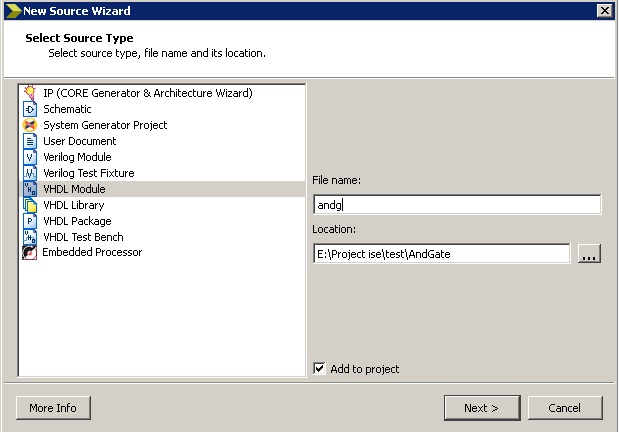 FPGA Tutorials: First VHDL project in Xilinx ISE Webpack FPGA Tutorials: First VHDL project in Xilinx ISE Webpack