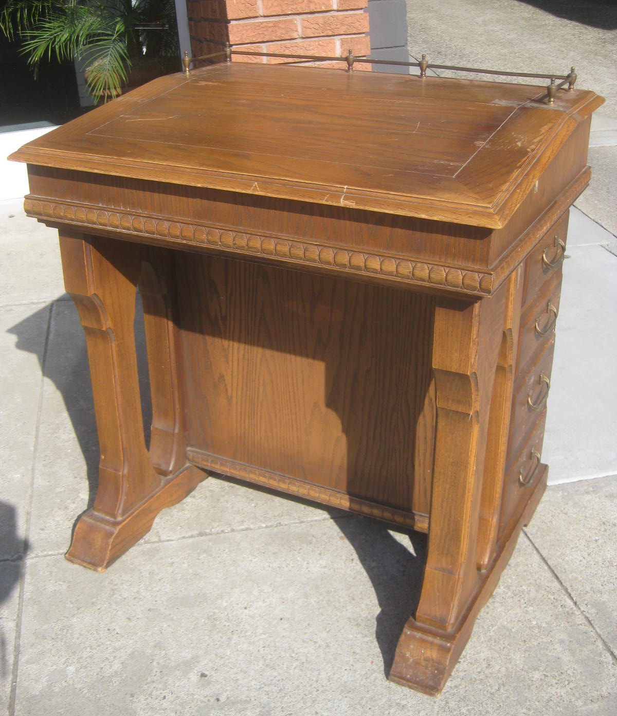 UHURU FURNITURE & COLLECTIBLES: SOLD - Old Fashioned Desk - $135