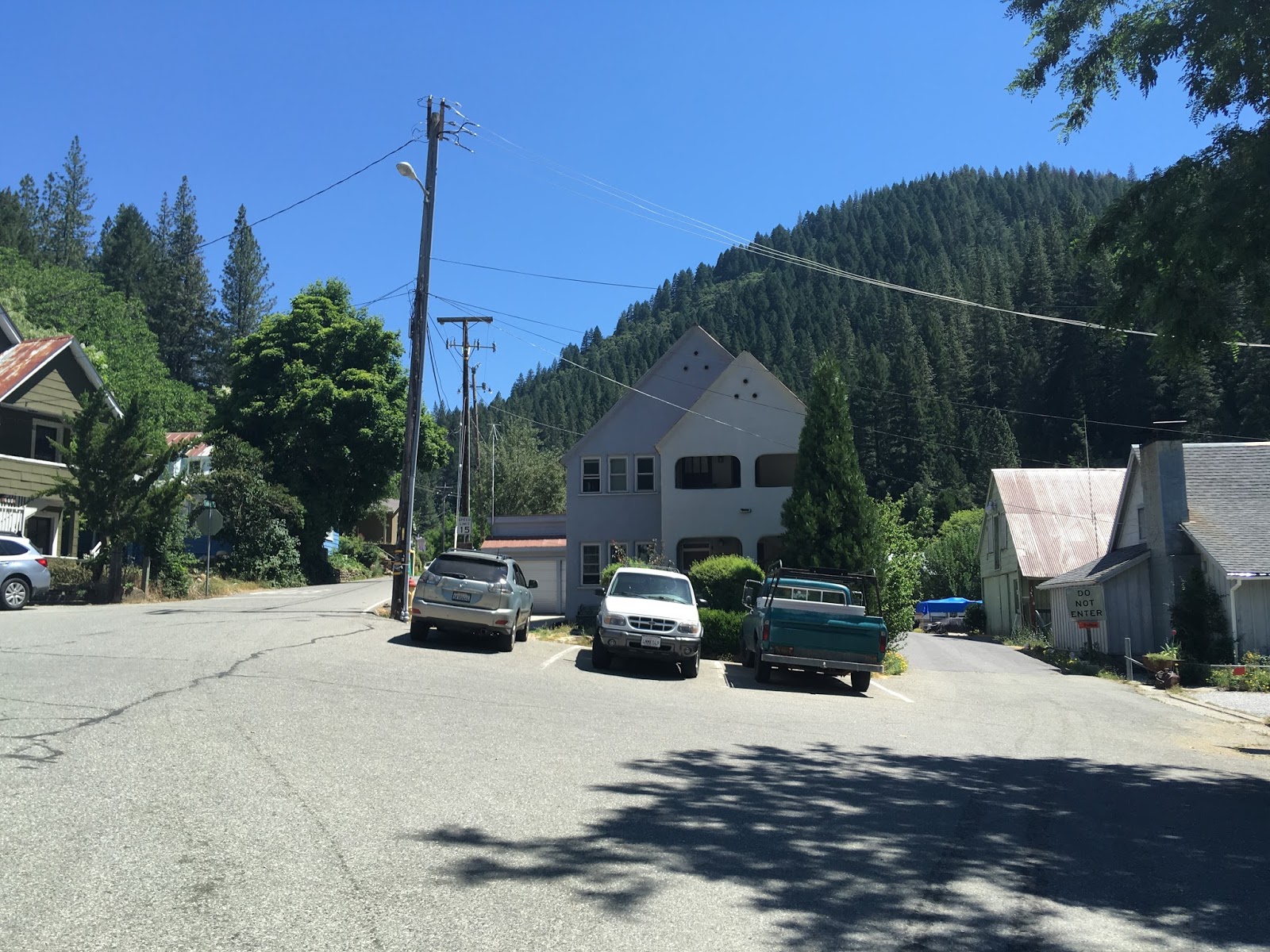 The alignment history of California State Route 49 in Downieville