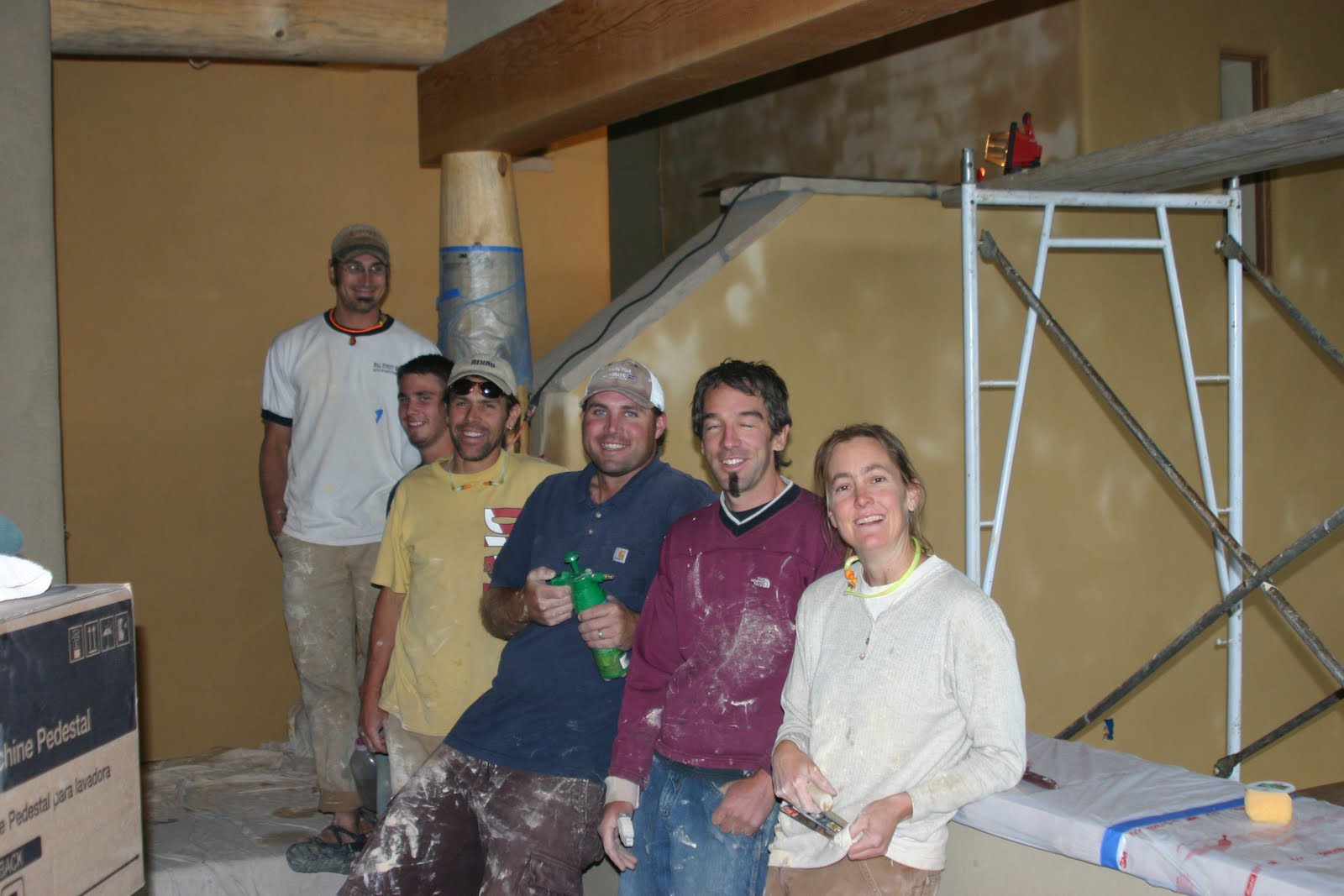 Building a double adobe wall house