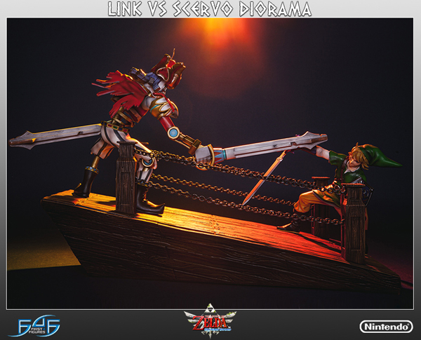 Legend of Zelda: Skyward Sword - Link Vs Scervo Diorama (First 4 Figures)