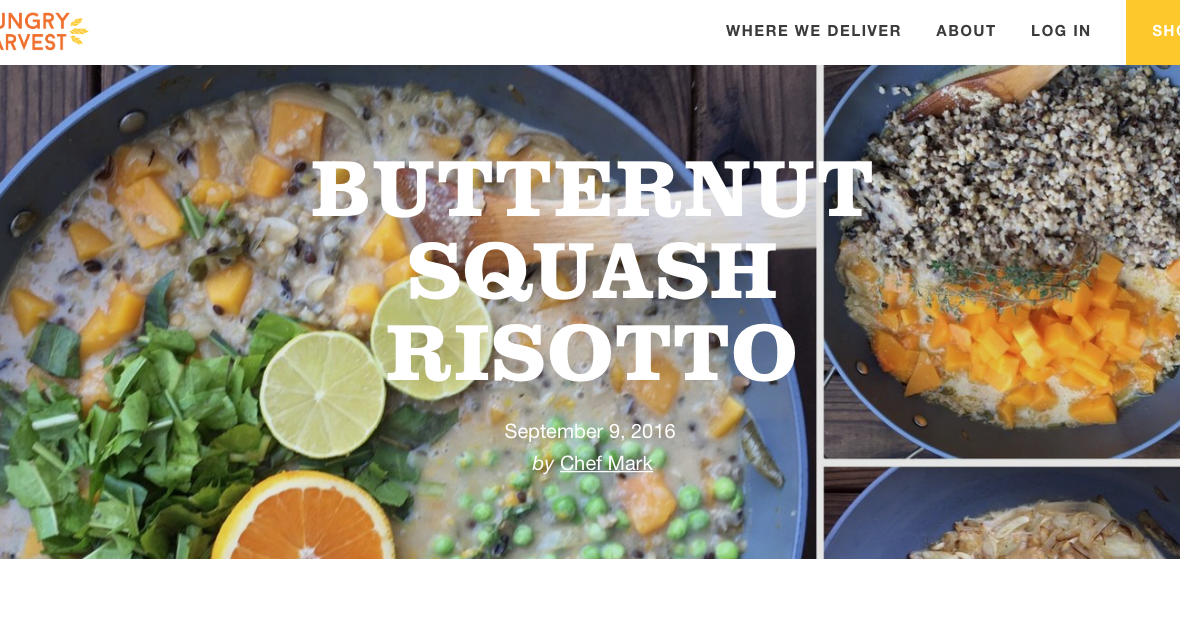 Avanti Cafe Musings: Butternut Squash Risotto :: Chef Mark Cleveland ...