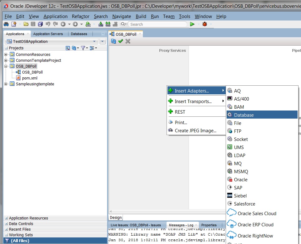 Osb Db Adapter Poll Delete Physical Records Using Oracle Service Bus 12c