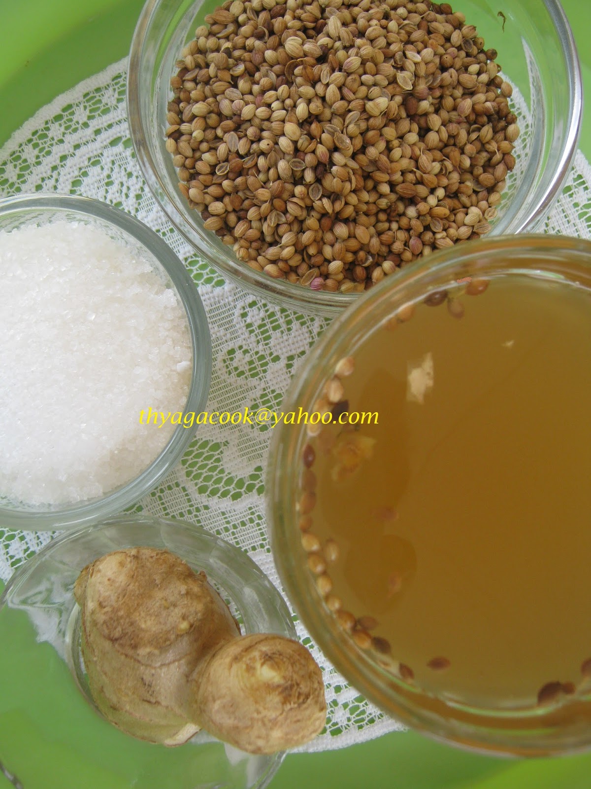 DAUN KARI Masakan Malaysia.....: AIR HALIA BIJI KETUMBAR