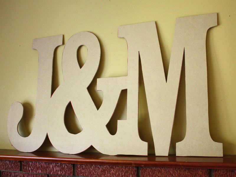 Cinnamon Teal Handmade: Map Covered Monogram Tutorial