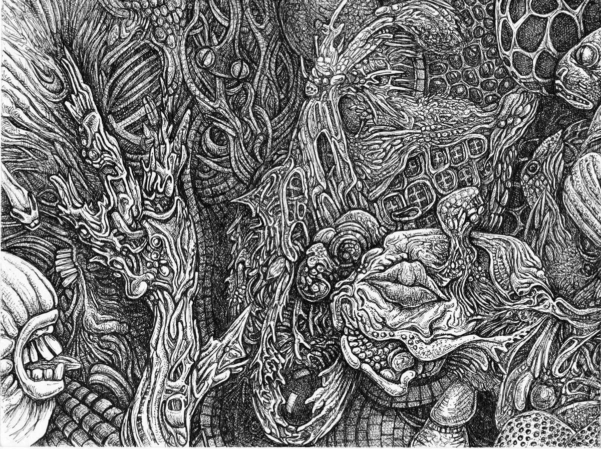 Joe MacGown's Art Blog: Surreal- Pen drawings