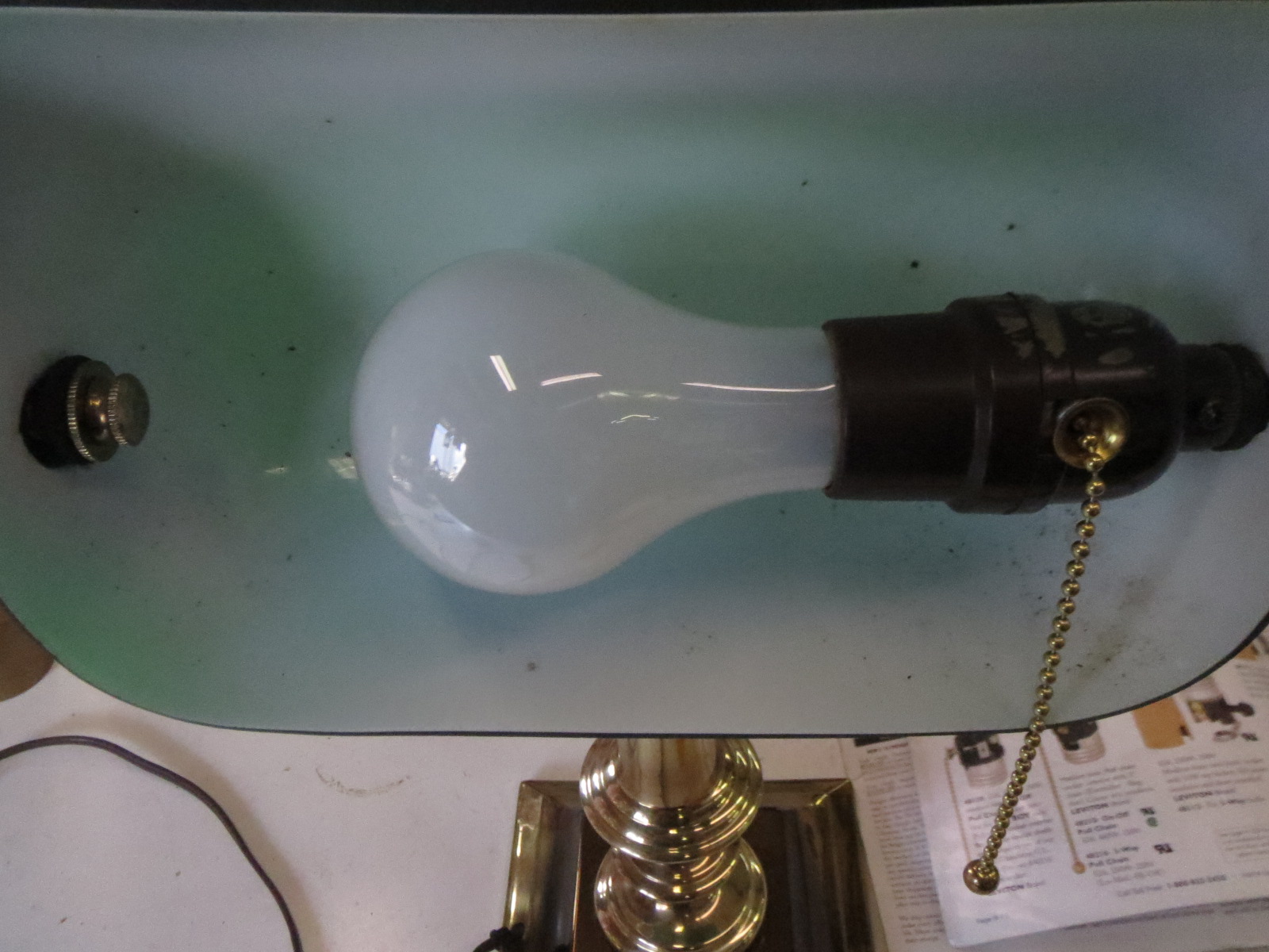 Lamp Parts and Repair | Lamp Doctor: Banker's Lamp Pull Chain Socket Repair