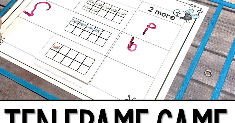 Ten Frame Game More and Less | Sara J Creations