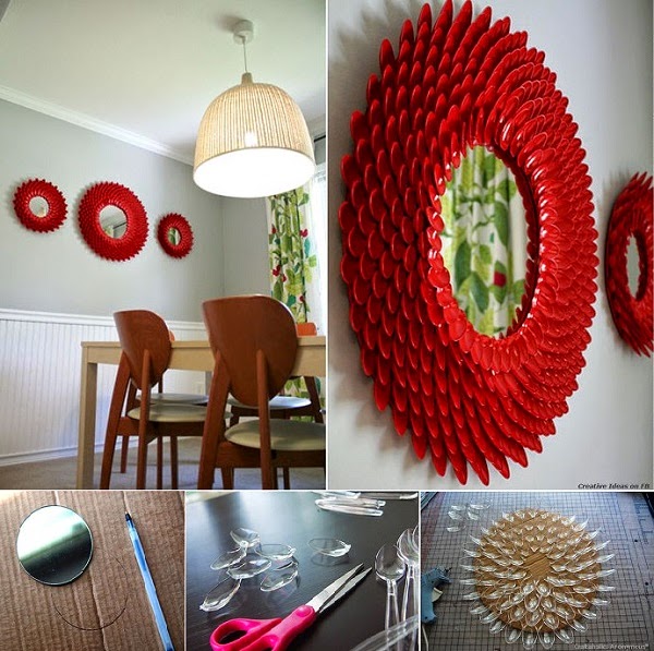 DIY Project: Unique Round Mirror Design Idea ~ Goods Home Design