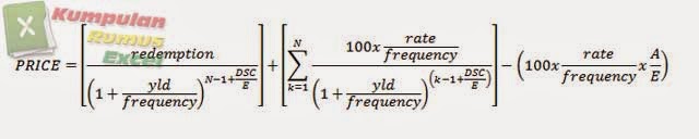Rumus PRICE | Kumpulan Rumus dan Fungsi Excel