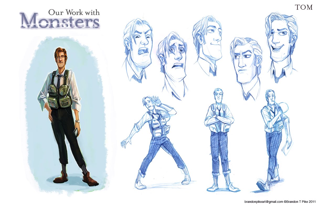 The Art of Brandon Pike: Our Work With Monsters: Revisions!