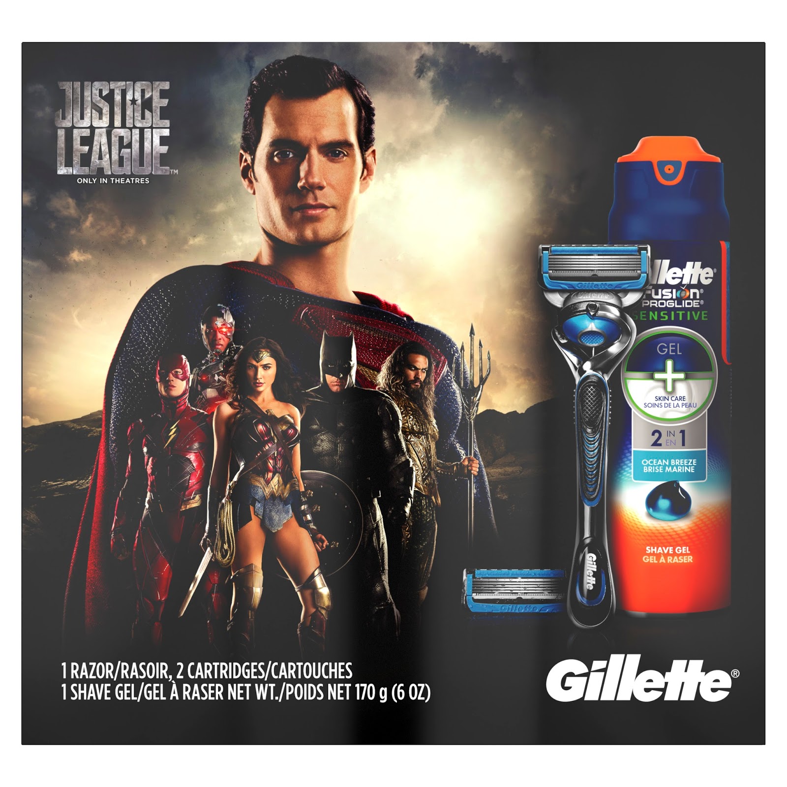 Justice League + Gillette Holiday Gift Packs for everyday Super Hero's ...