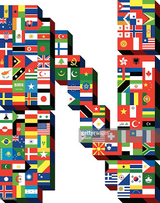 Heraldry of Life: ARTISTIC ALPHABET with Flags of the World