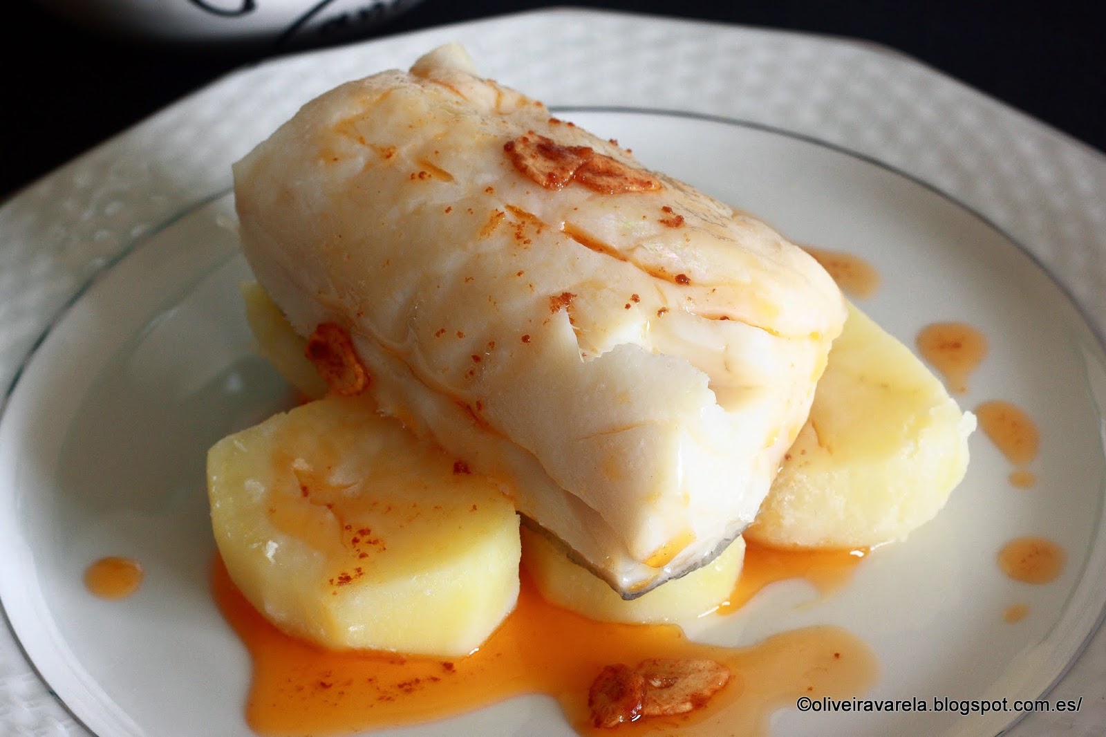 Bacalao cocido al vacío y baja temperatura con ajada