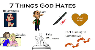 Always Thinking and Writing: What The Lord Hates!