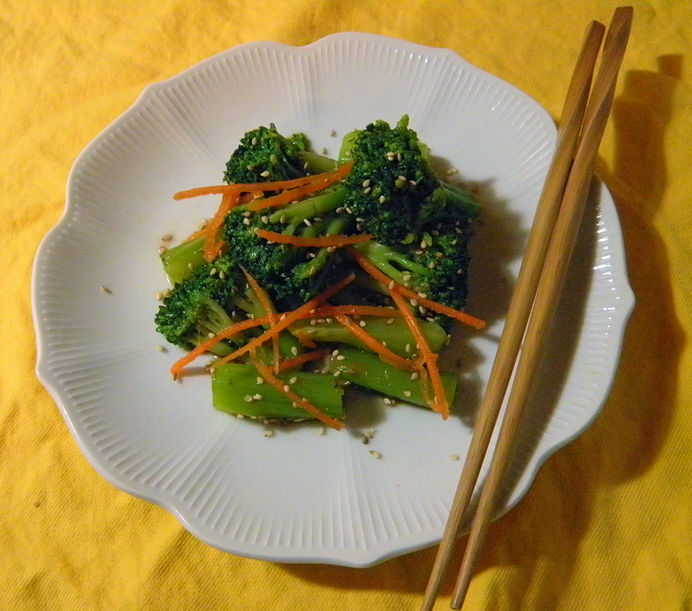 Seasonal Eating: Broccoli Oshitashi: Broccoli Salad with Sesame