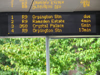 London buses one bus at a time: the return: The R9 Route