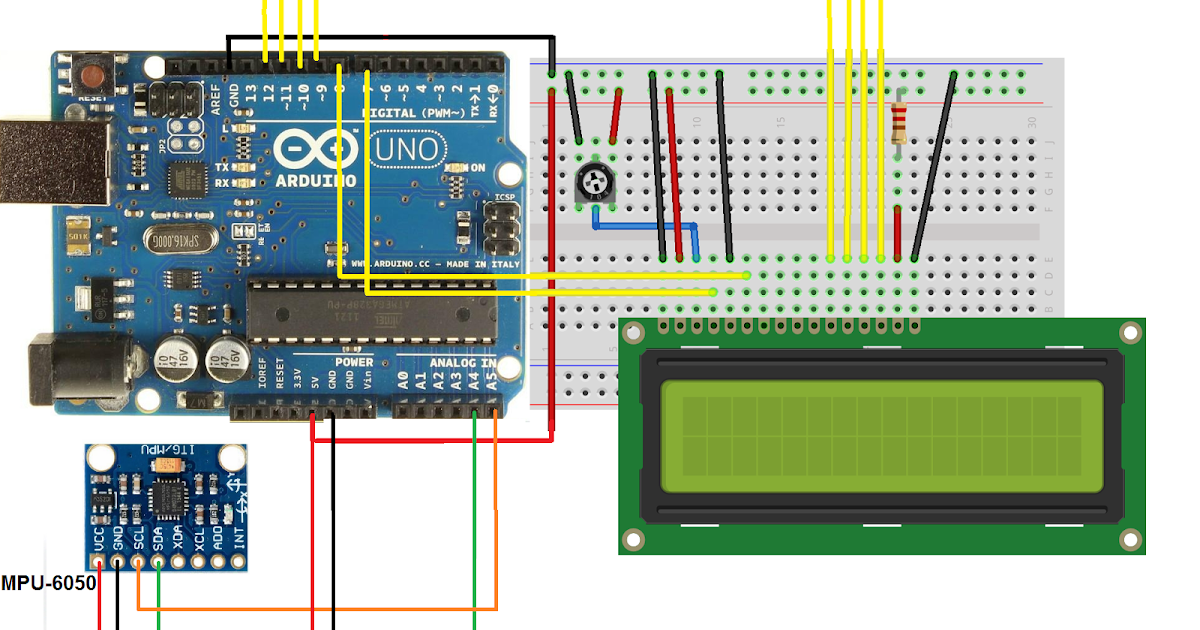 Arduino Spirit Level with LCD ~ Simple Projects