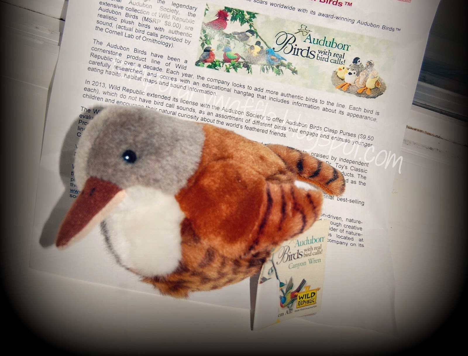 Temporary Waffle: Wild Republic Audubon Bird Chirping Plush