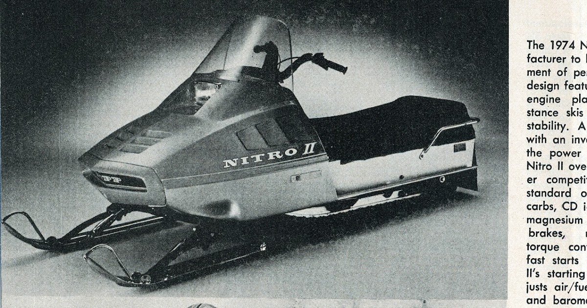 CLASSIC SNOWMOBILES OF THE PAST: 1974 RUPP NITRO II SNOWMOBILE