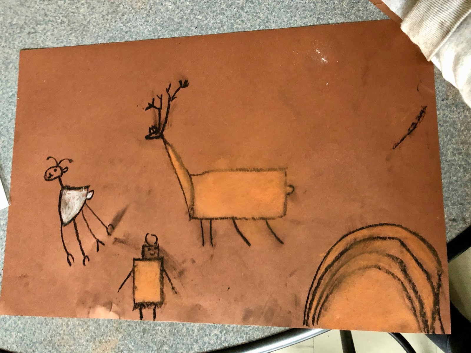 Kathy's Art Project Ideas: Cave Art Lesson Using Charcoal and Chalk ...
